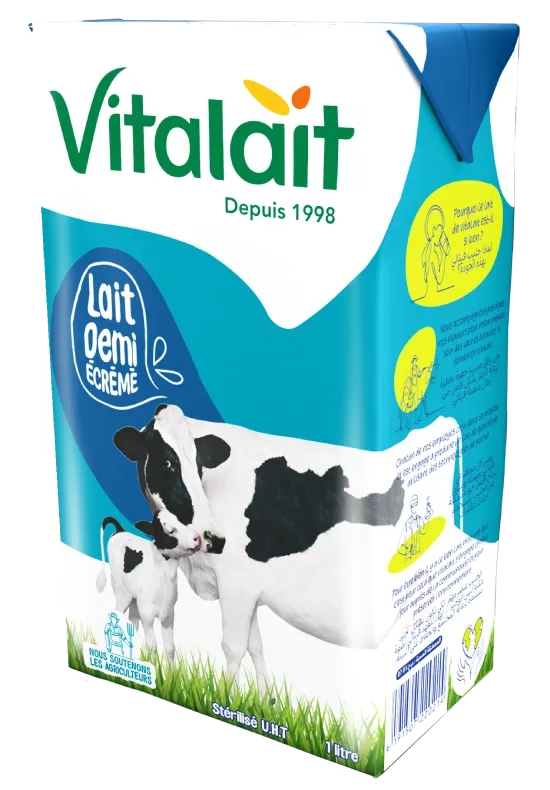 Lait demi-écrémé U.H.T