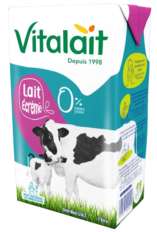 Lait écrémé 0% matière grasse U.H.T