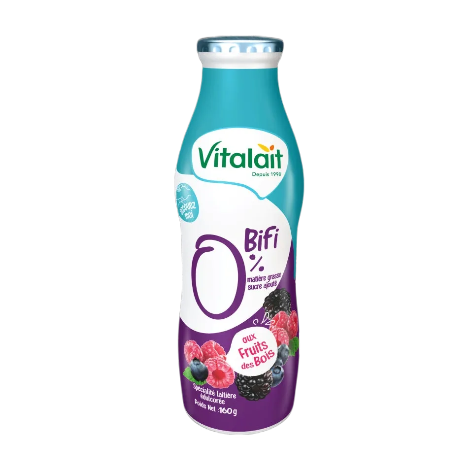 Yaourt à boire bifi 0 % fruits des bois