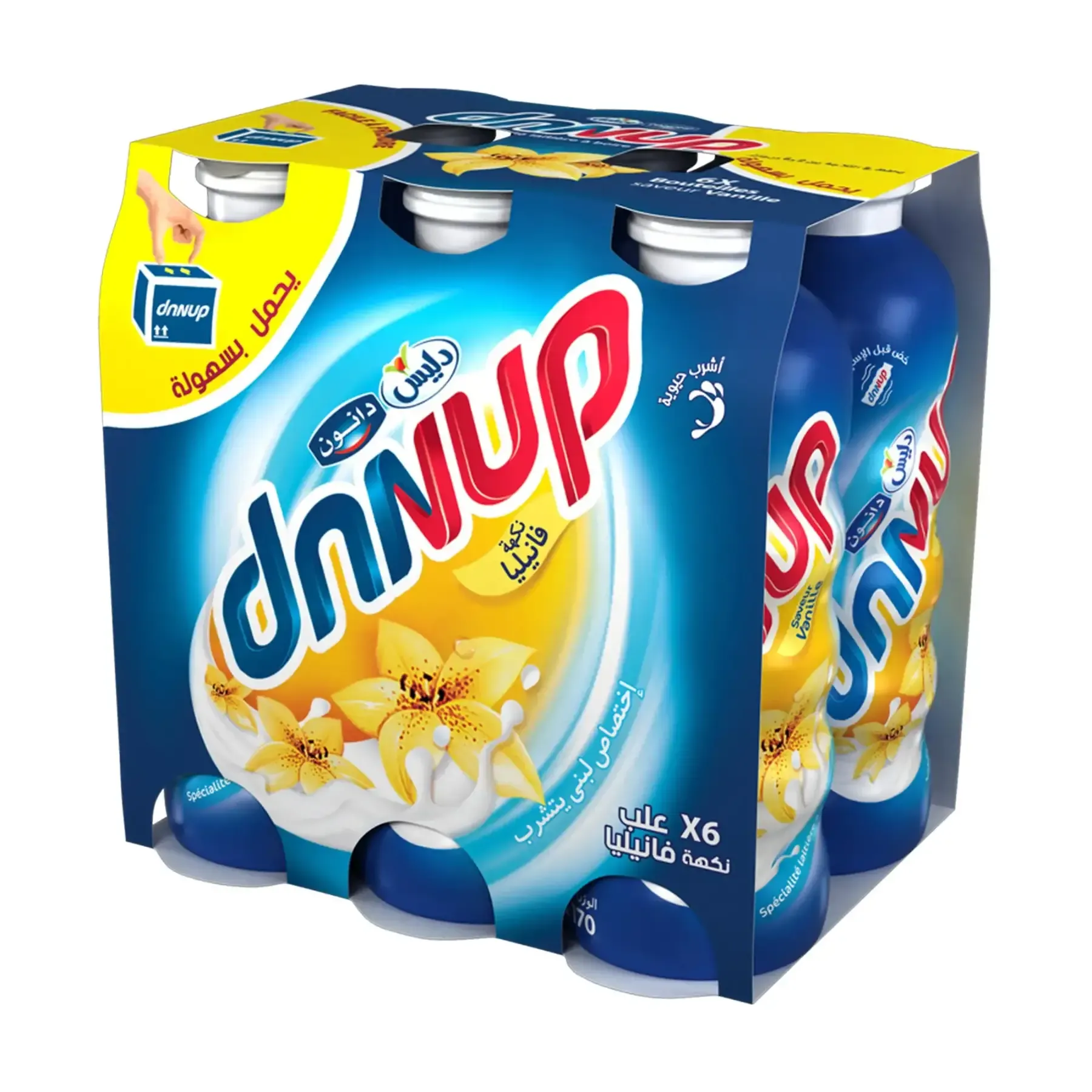 Pack de yaourts à boire Danup vanille