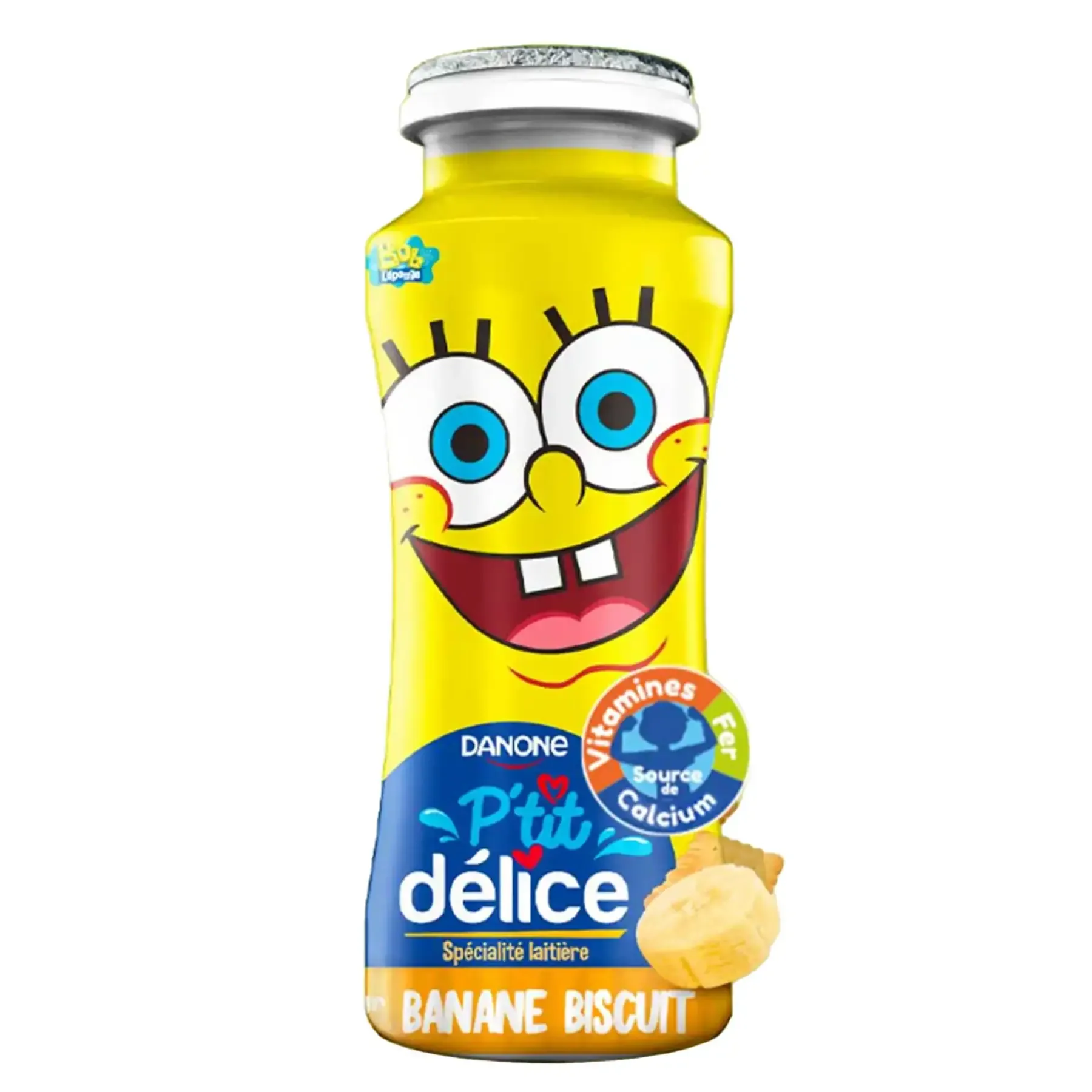 Yaourt à boire Ptit délice banane biscuit