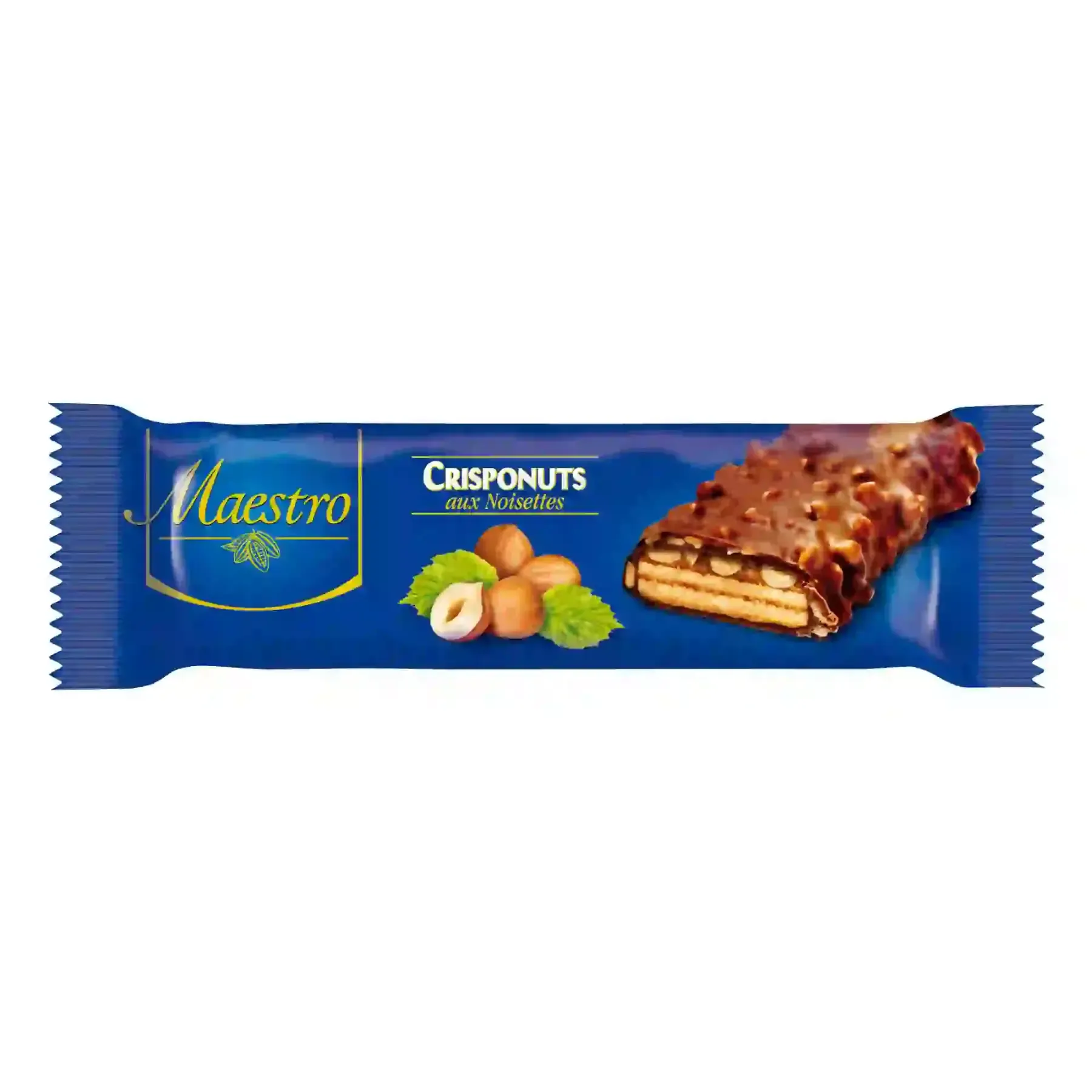 Gaufrette enrobée aux noisettes Crisponuts